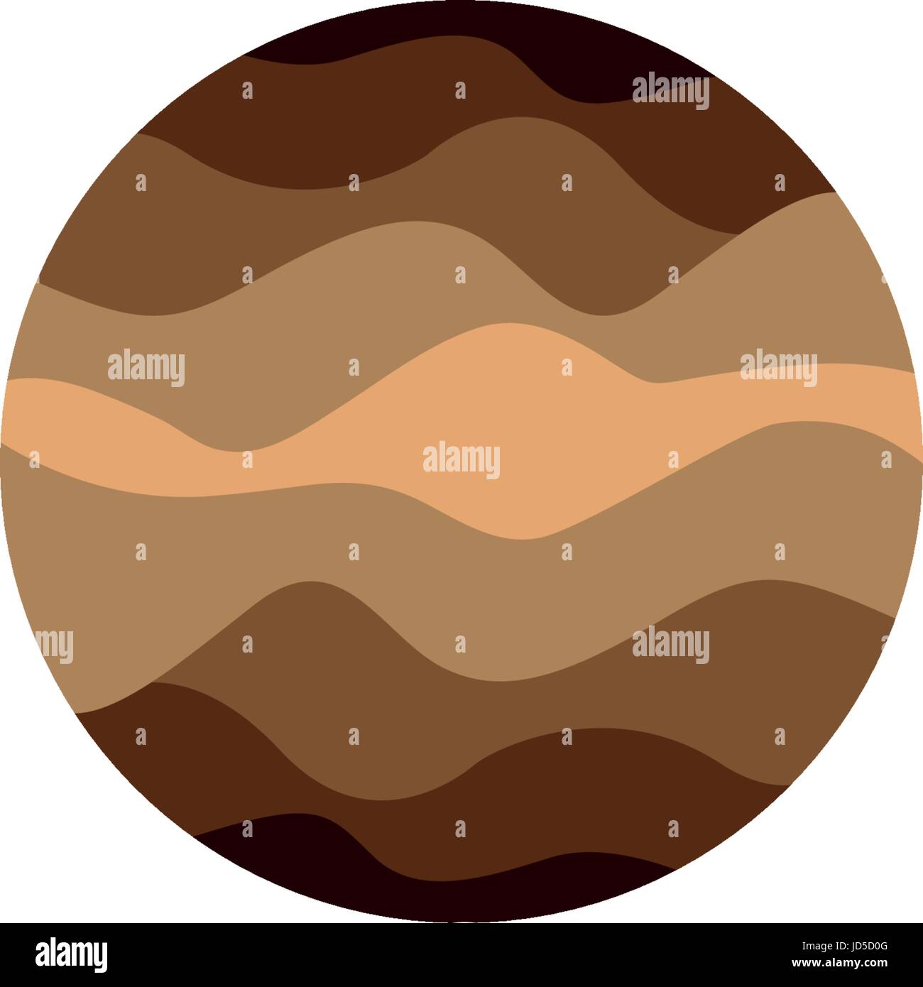 Isolated abstract brown color round shape logo on white background ...