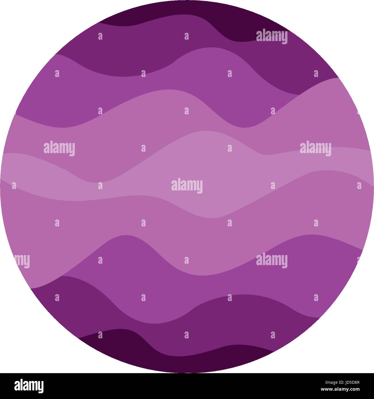 Isolated abstract purple color round shape logo on white background ...