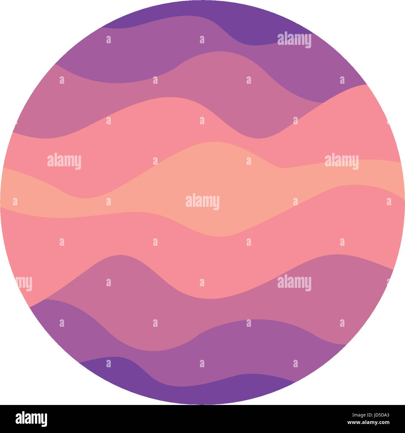 Isolated abstract pink color round shape logo on white background ...