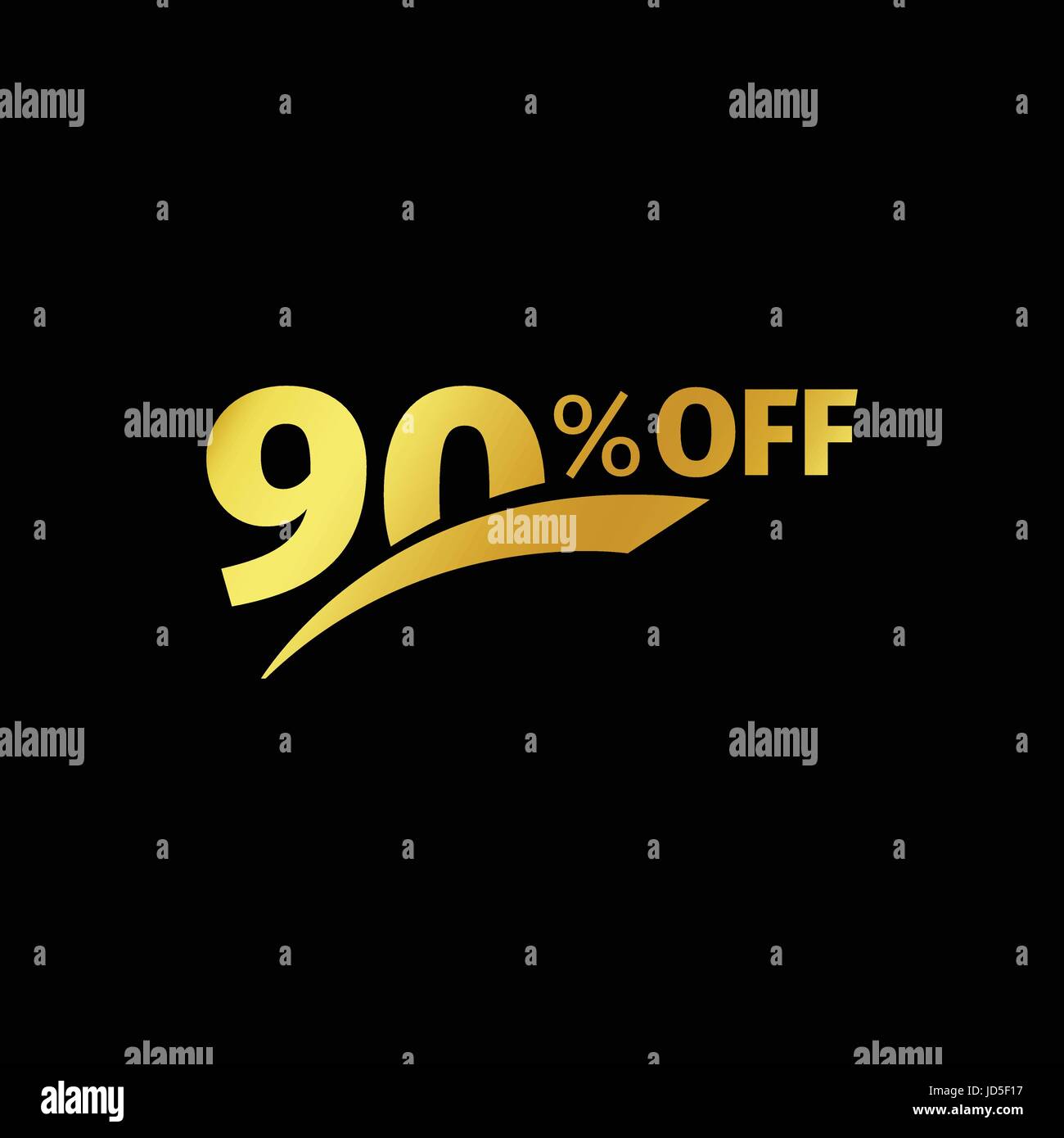 Discount 90 percent gold Stock Vector Images - Alamy