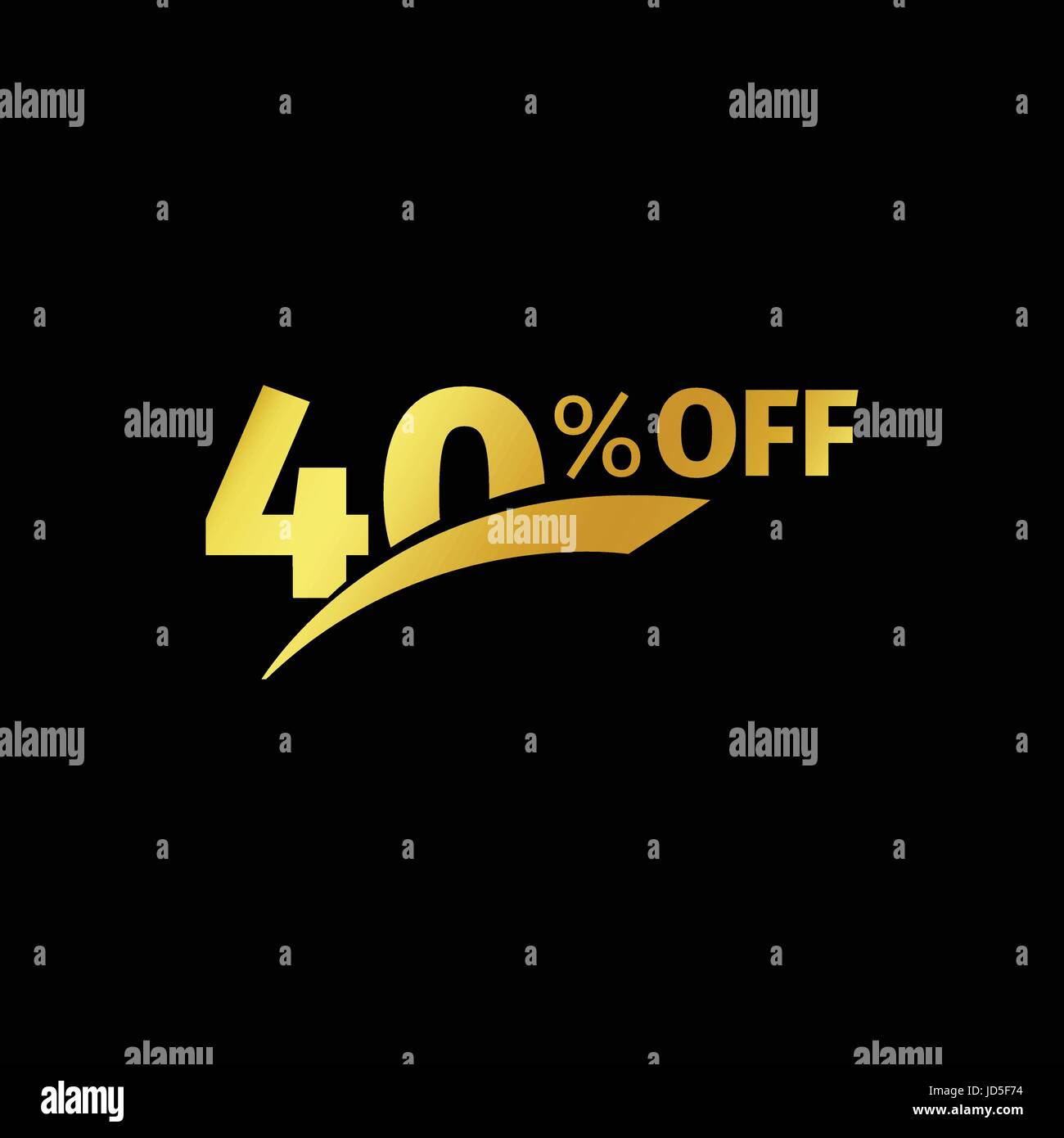 40 percent discount icon symbol Stock Vector Images - Alamy