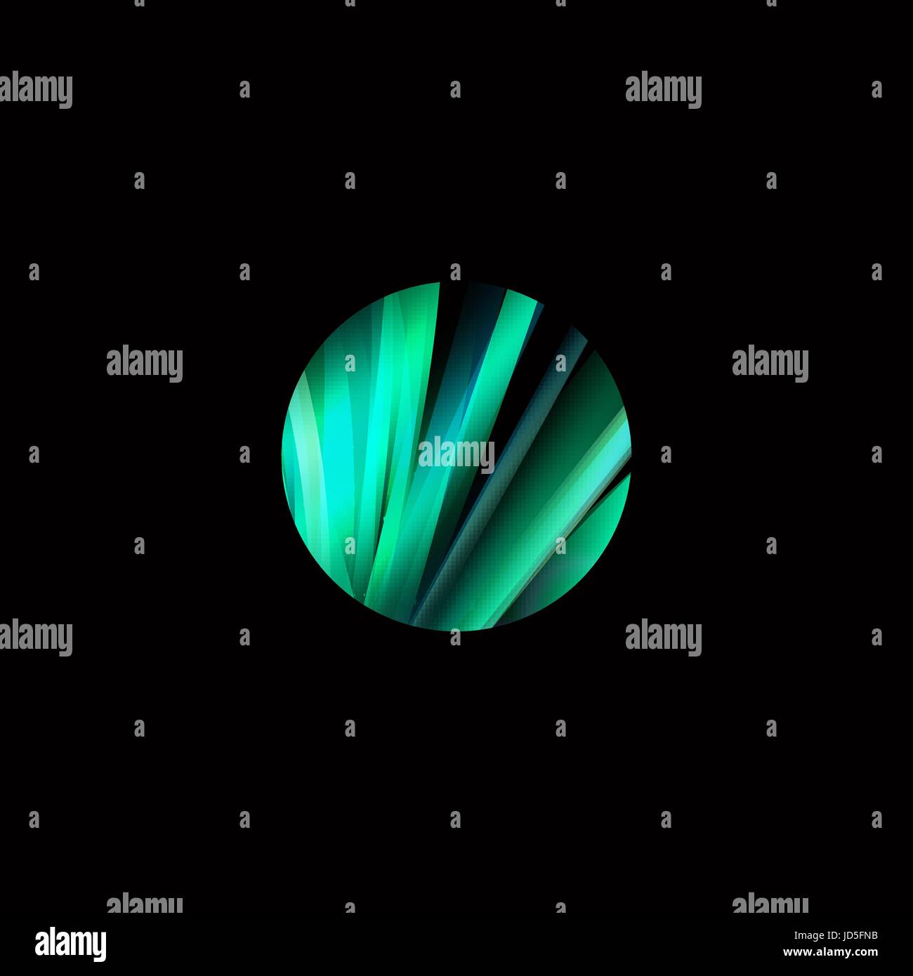 Colorful circle abstract colorful structure logo with lines set. Future ...