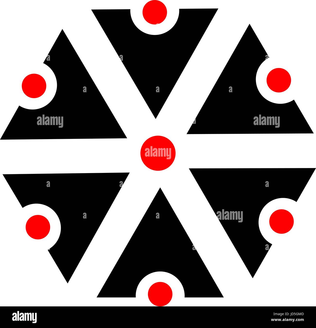 Slavic god Perun - icon, symbols of Perun, Slavic amulets - vector ...