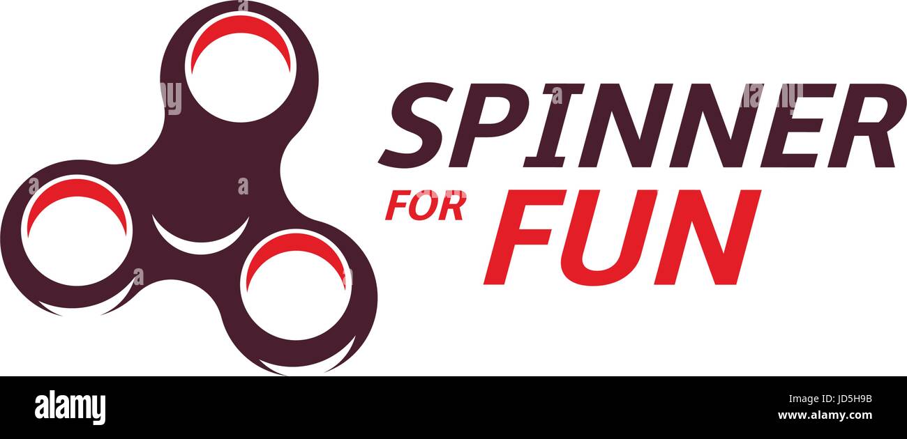 Spinner logo design. Bearing cool modern device icon. Entertaining ...