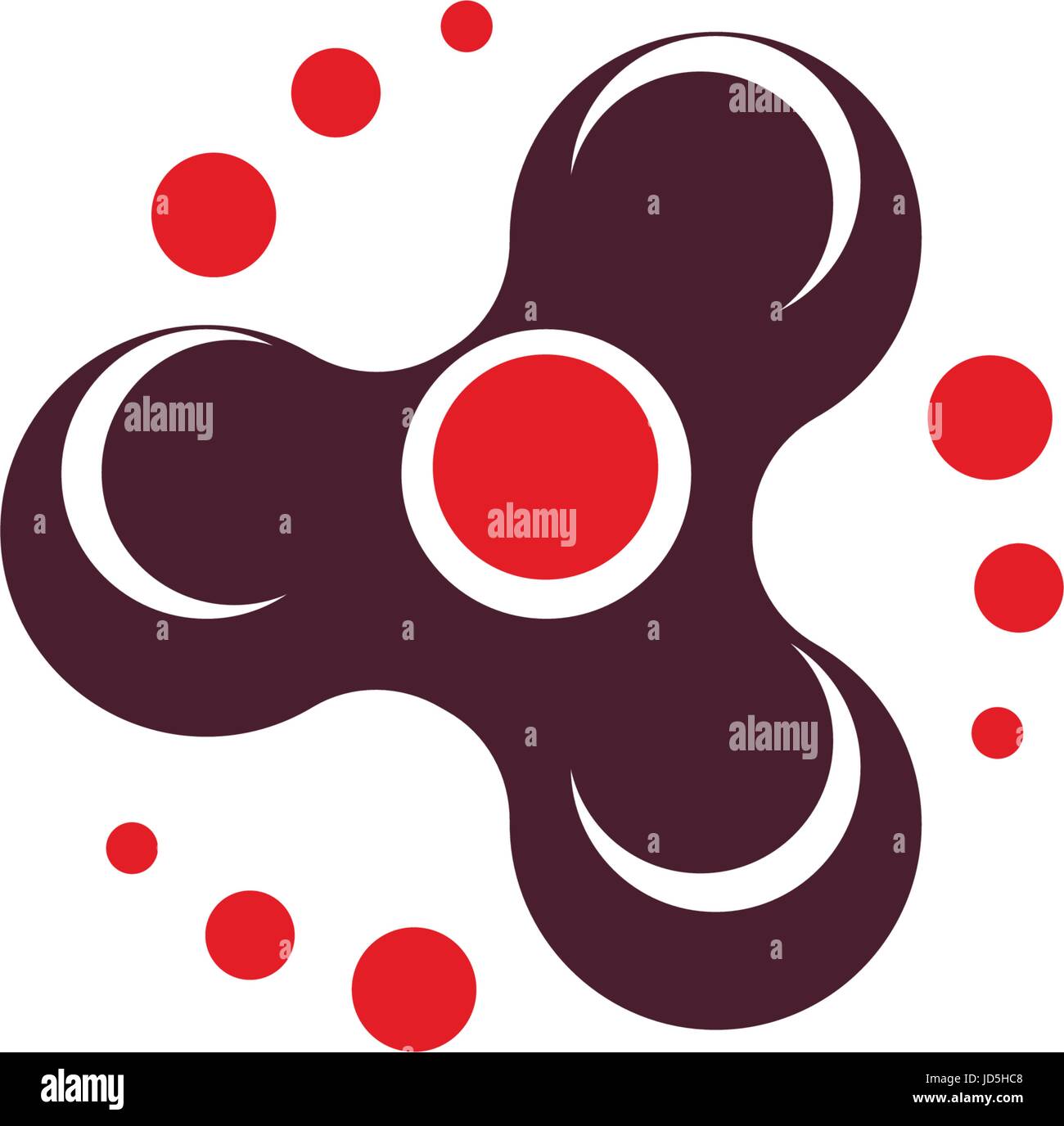 Spinner logo design. Bearing cool modern device icon. Entertaining ...
