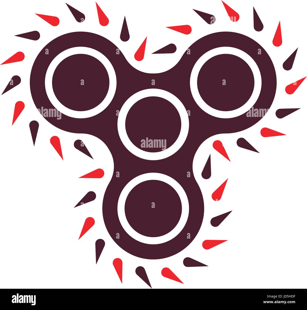 Spinner logo design. Bearing cool modern device icon. Entertaining ...