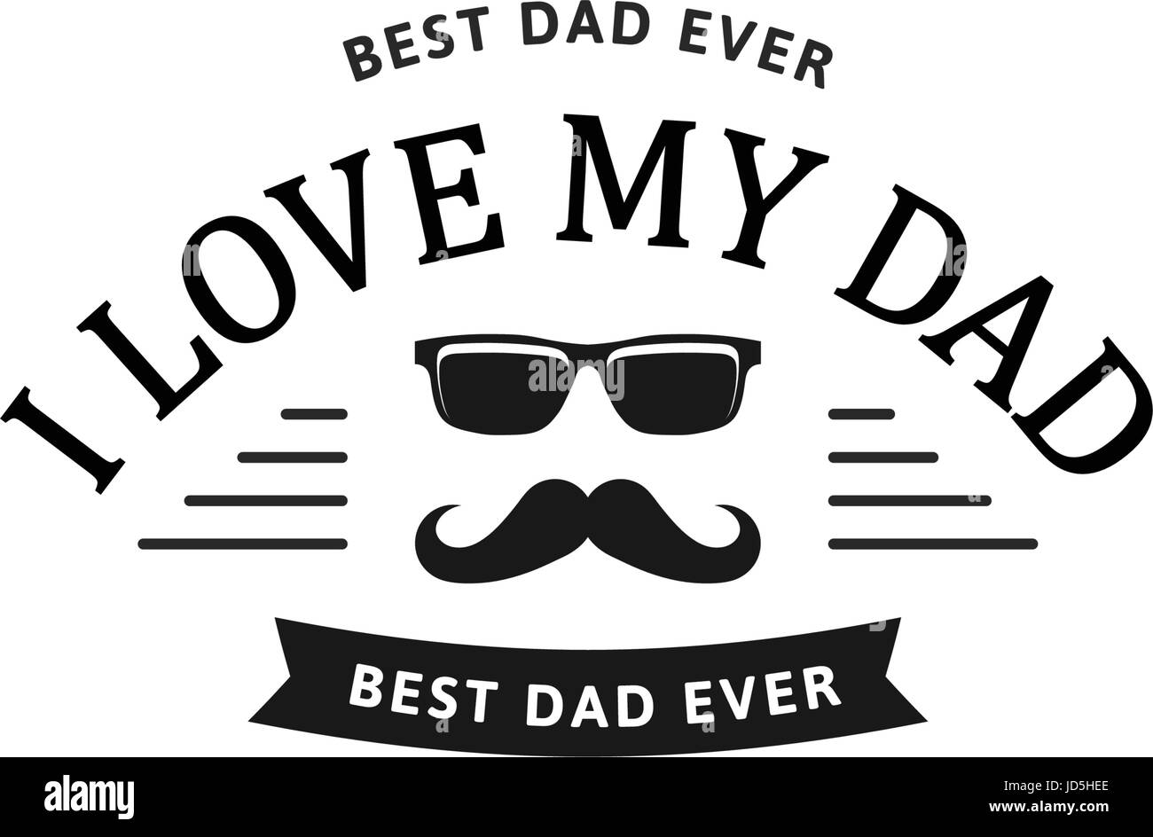 Dad hero lettering black Stock Vector Images - Alamy
