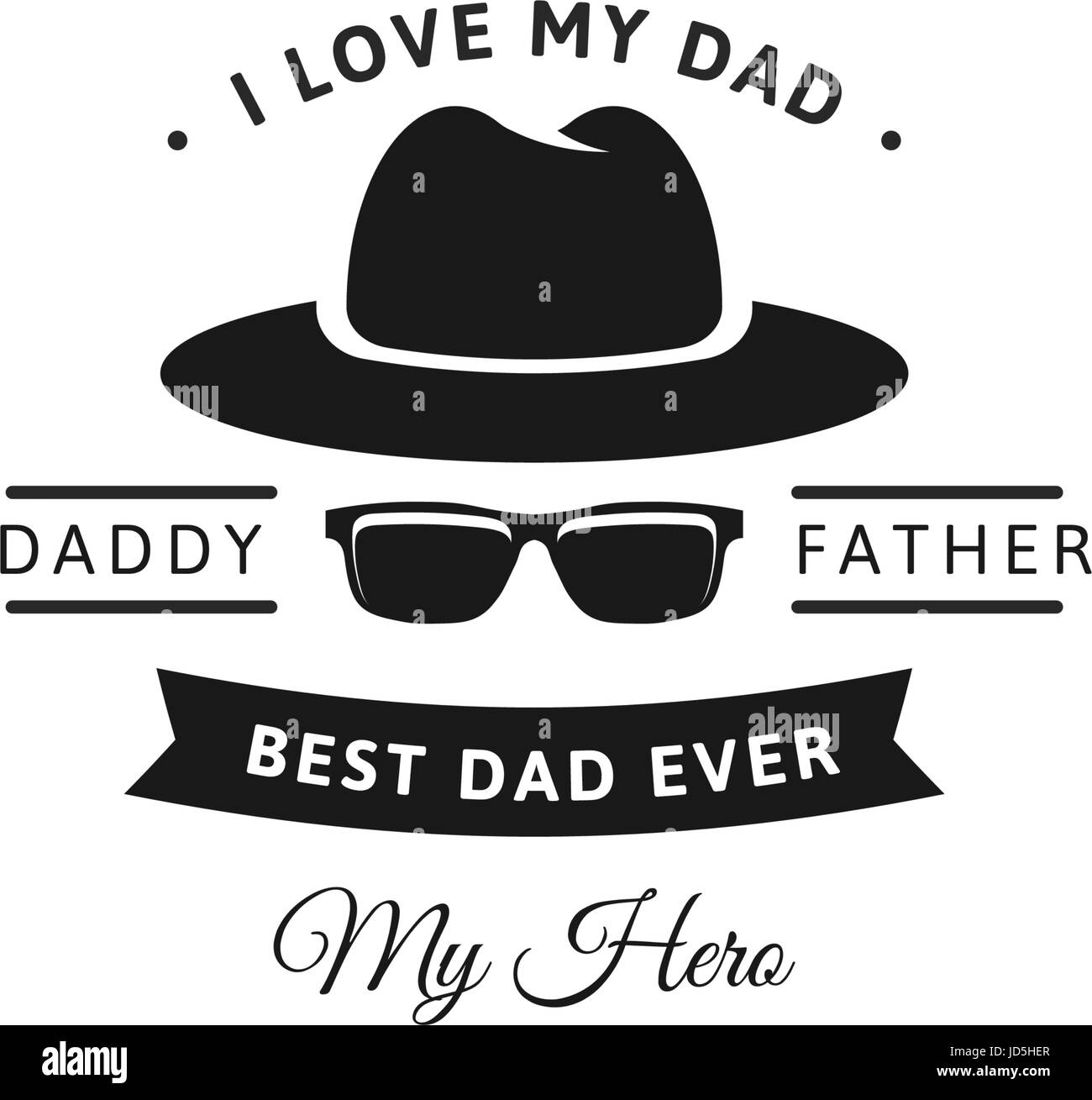 Happy fathers day badge hi-res stock photography and images - Alamy