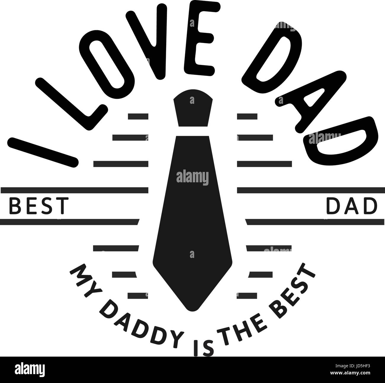 I Love Dad Logo