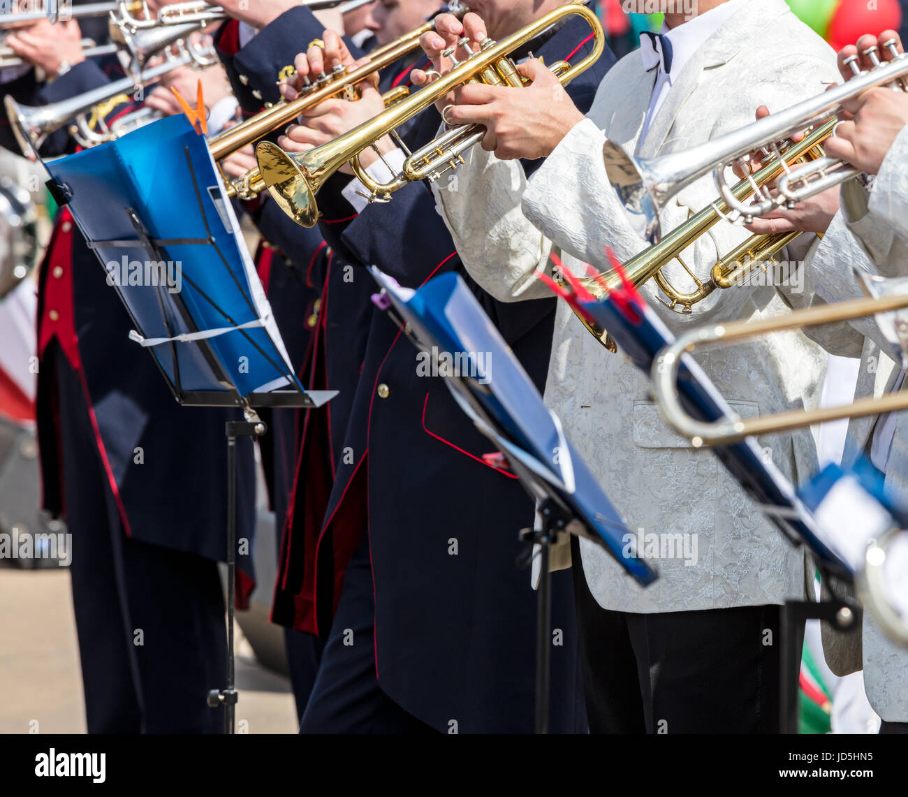 musical orchestra performing during the fest. musicians playing ...
