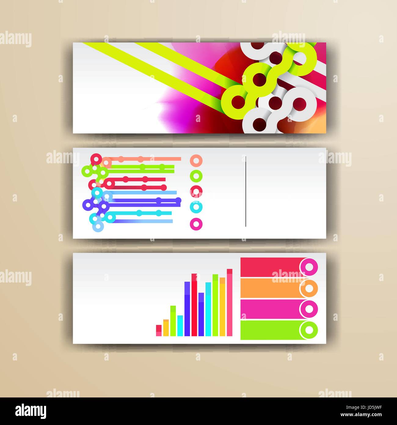 Corporate infographic template with color elements. Vector company ...