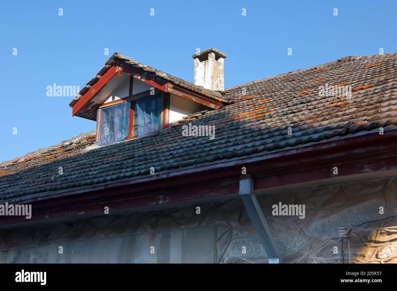 Villa part residential house home door windows step wall flowers hi-res ...