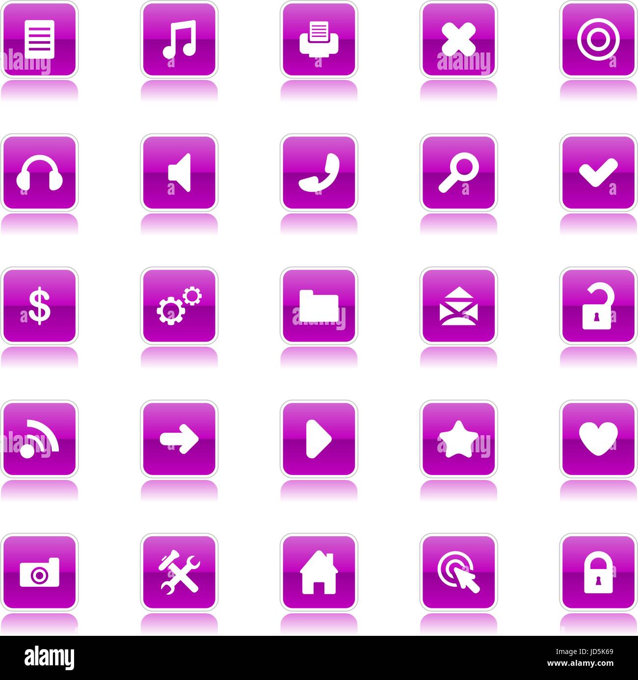 Vector buttons icon set vector. Web symbol set Stock Vector Image & Art ...