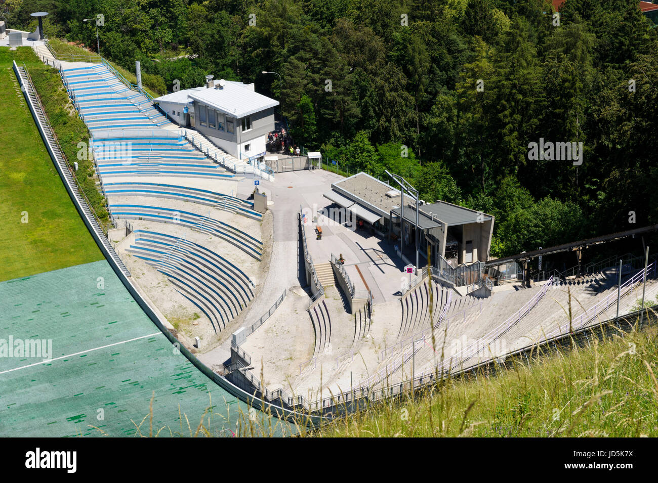 The Ski Slope of the Bergisel Olympic Stadium, Innsbruck, Austria Stock ...