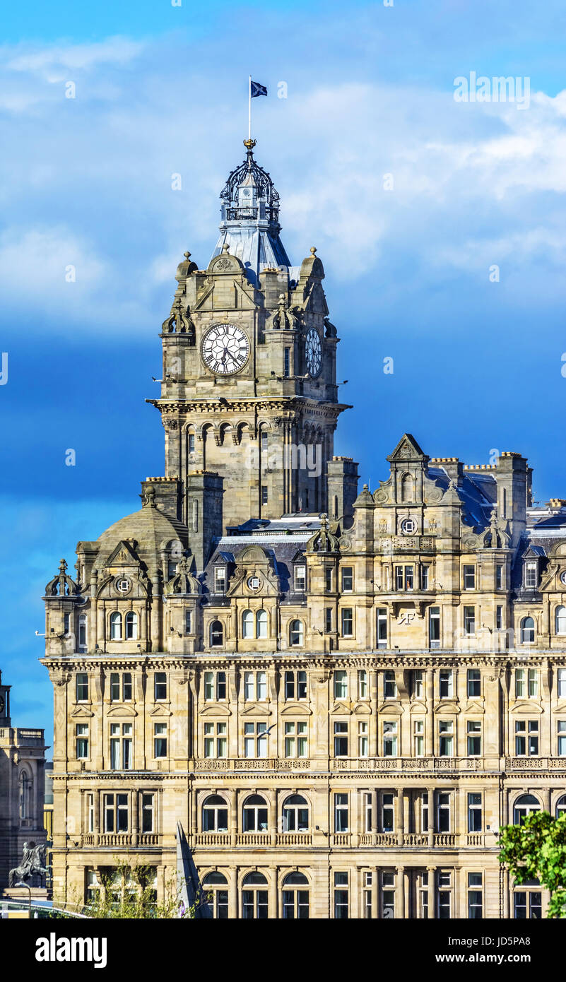 The Balmoral clock tower, a historic building in Edinburgh Stock Photo ...