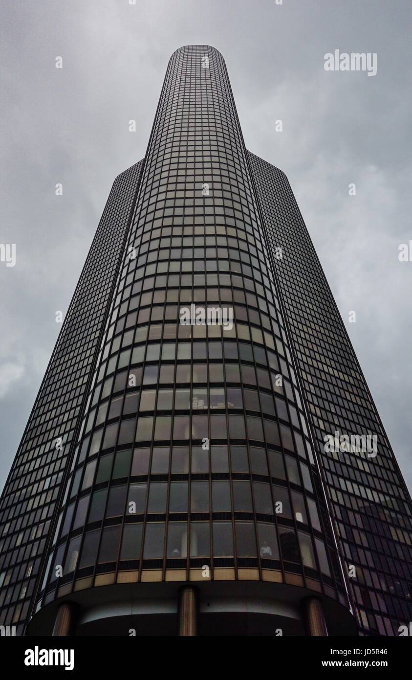 View of the landmark Lake Point Tower, a high-rise residential building ...