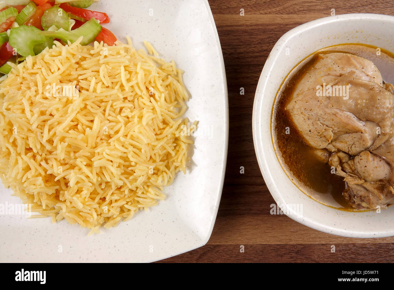 ranian rice with chicken Stock Photo - Alamy