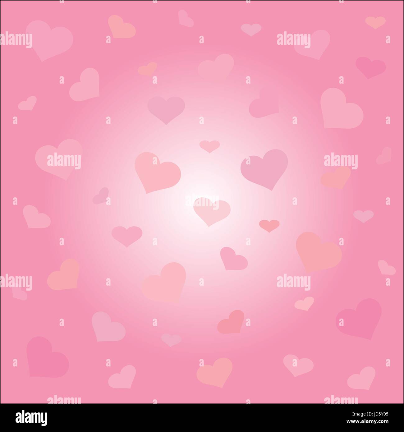 Beautiful soft pink hearts Stock Vector Images - Alamy