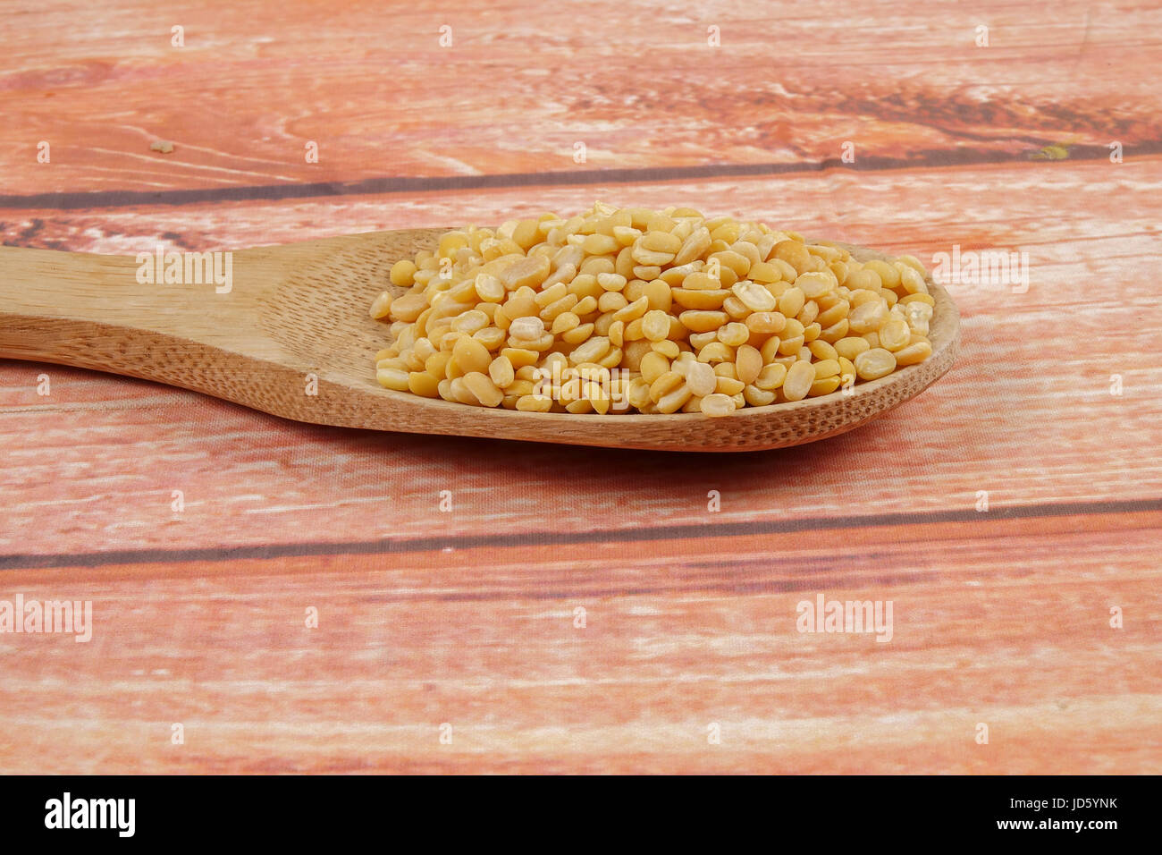 Toor dal, famous Indian legume also called yellow Pigeon peas Stock ...