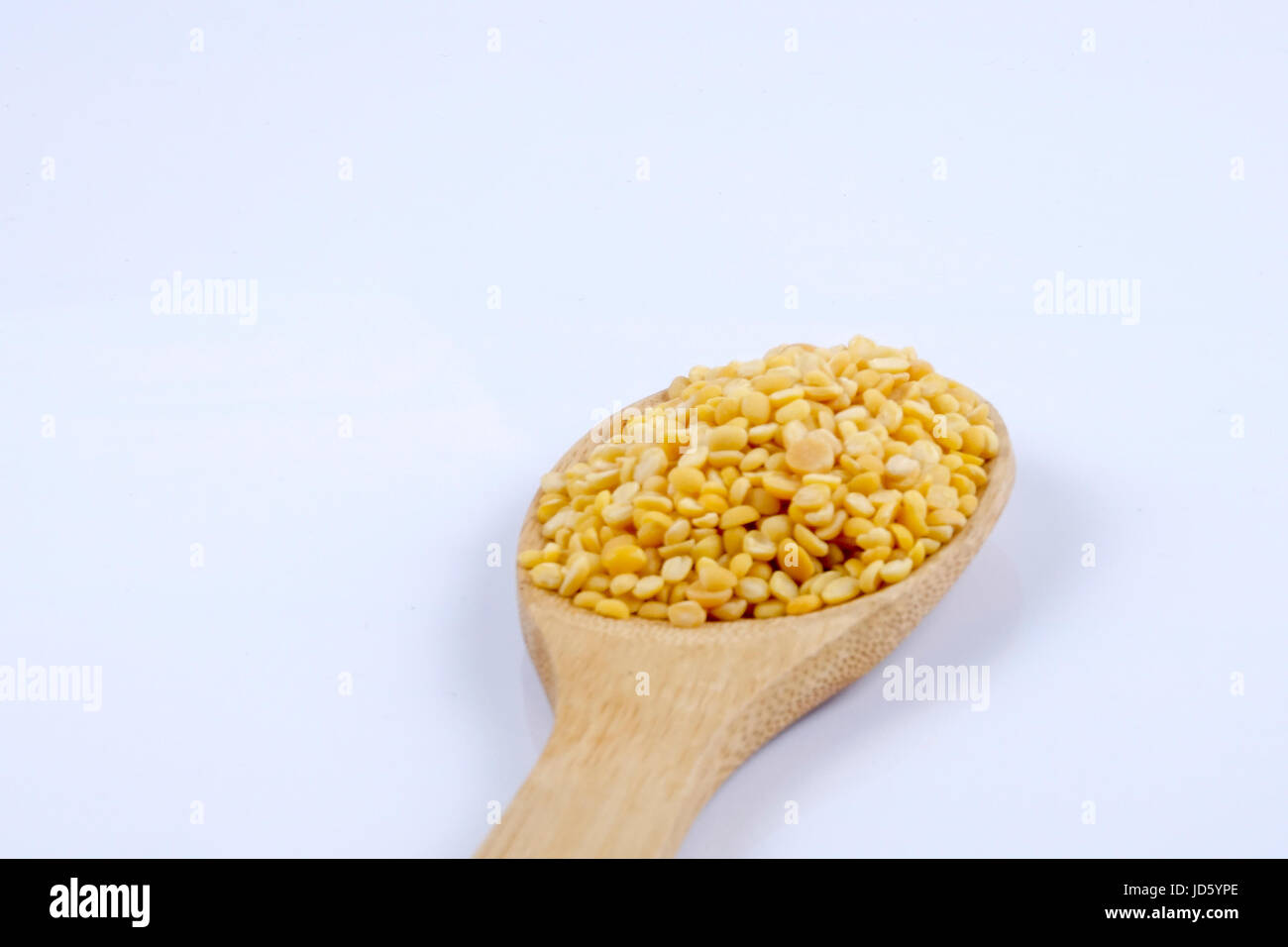 Toor dal, famous Indian legume also called yellow Pigeon peas Stock ...