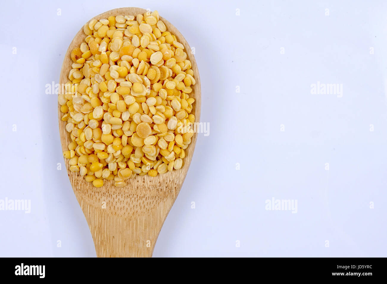 Toor dal, famous Indian legume also called yellow Pigeon peas Stock ...