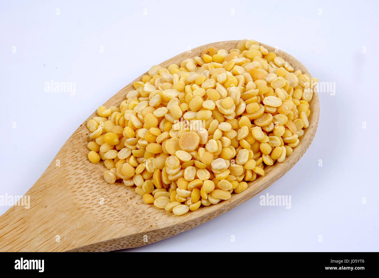 Toor dal, famous Indian legume also called yellow Pigeon peas Stock ...