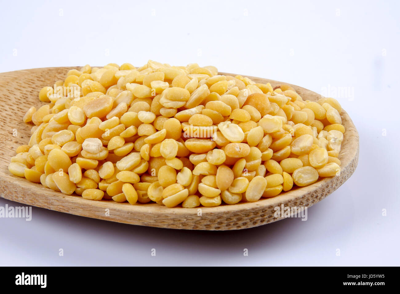 Toor dal, famous Indian legume also called yellow Pigeon peas Stock ...