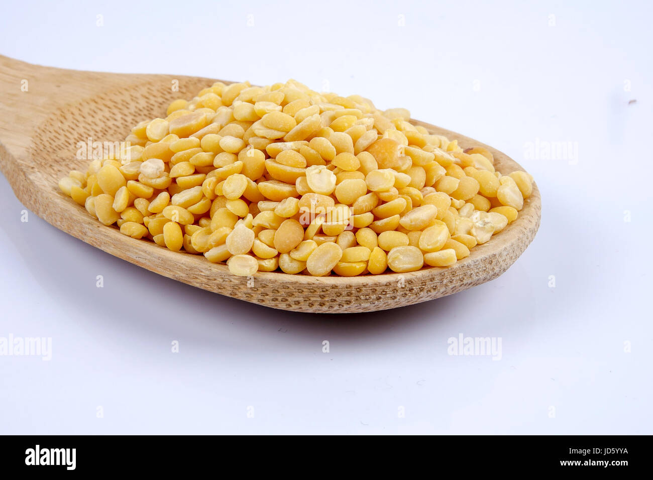 Toor dal, famous Indian legume also called yellow Pigeon peas Stock ...