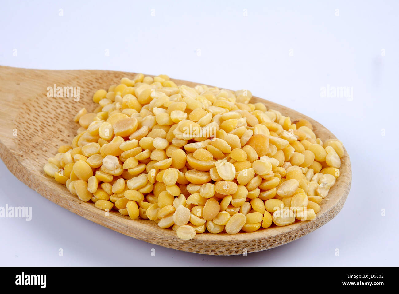 Toor dal, famous Indian legume also called yellow Pigeon peas Stock ...