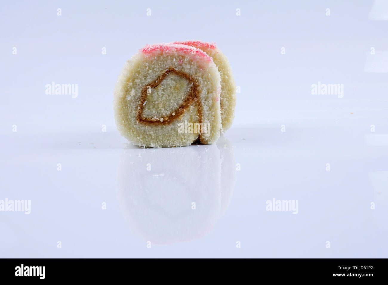 Cake roll. isolated on white Stock Photo - Alamy