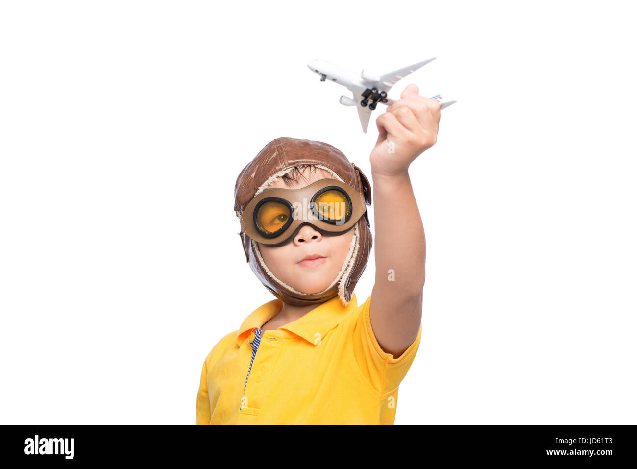 Beautiful asian child pilot hi-res stock photography and images - Alamy