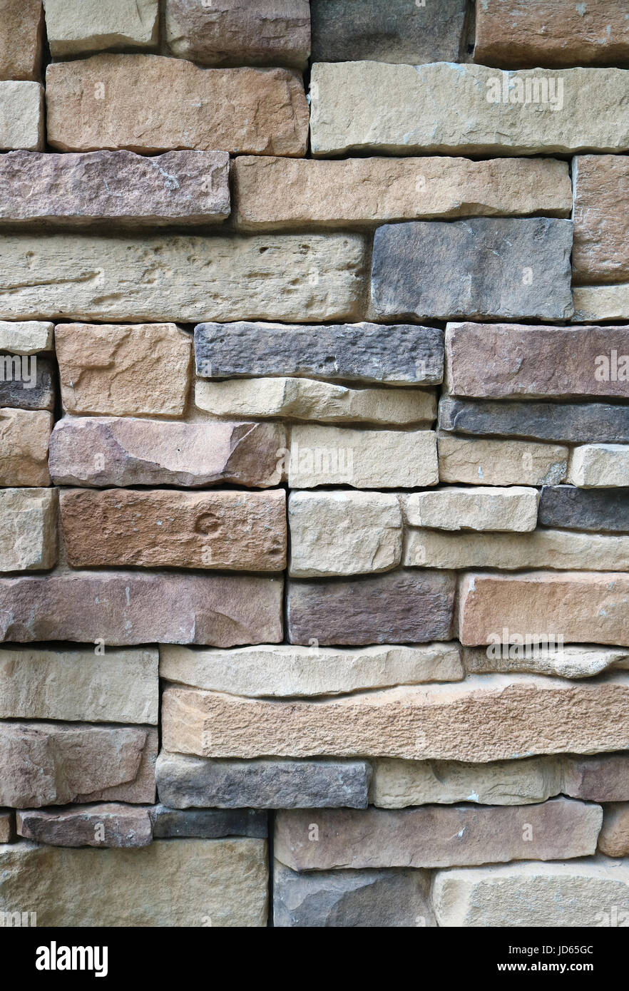 Vertical Photo of Stone Blocks Wall Made from Irregular Sized Stone ...