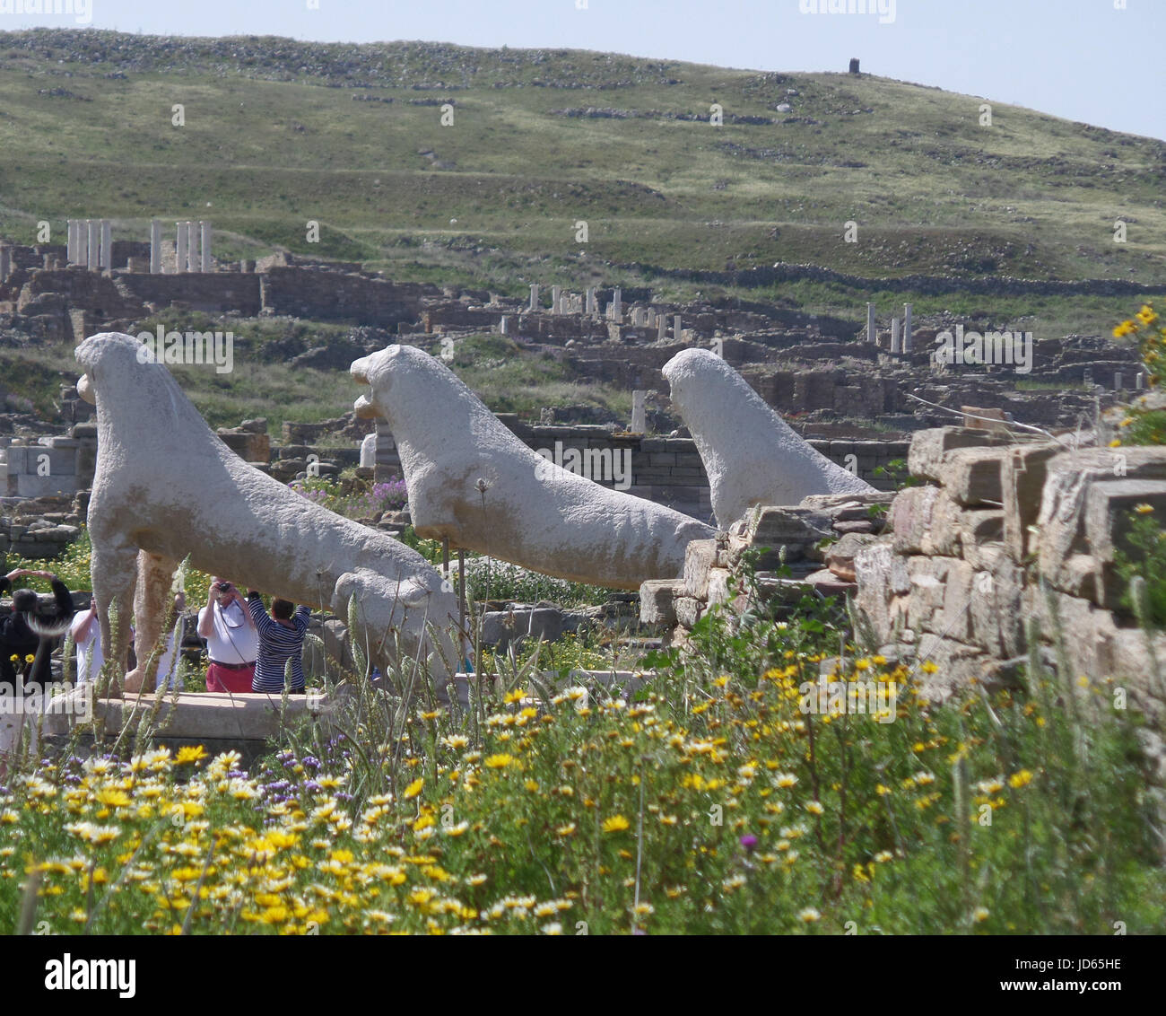 Lions of the naxians, ancient lion statues symbol of Archaeological ...