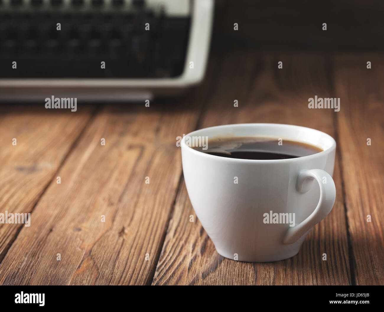 Typewriter Coffee Cup Desk High Resolution Stock Photography and Images ...