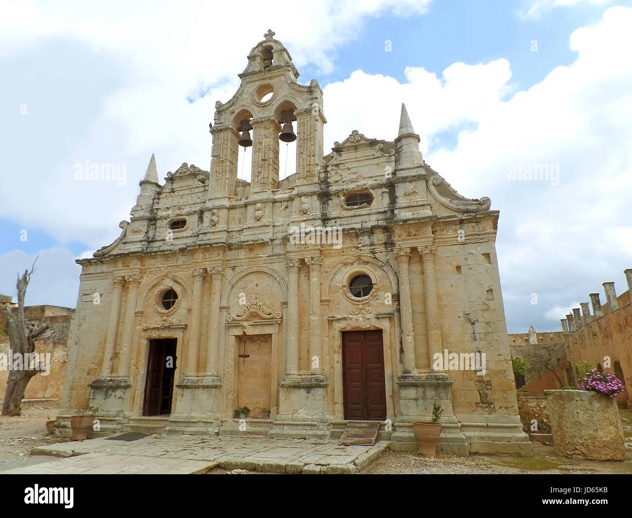 The Holy Monastery of Arkadi in Rethymnon on Crete Island, Greece Stock ...