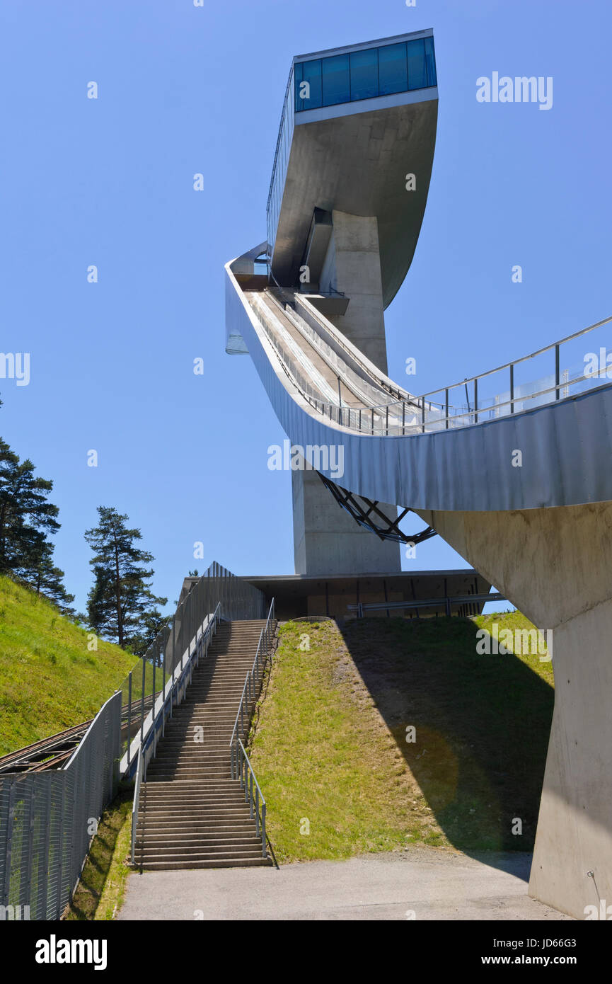 The Ski Tower with the Ski Slope, Bergisel Olympic Stadium, Innsbruck ...