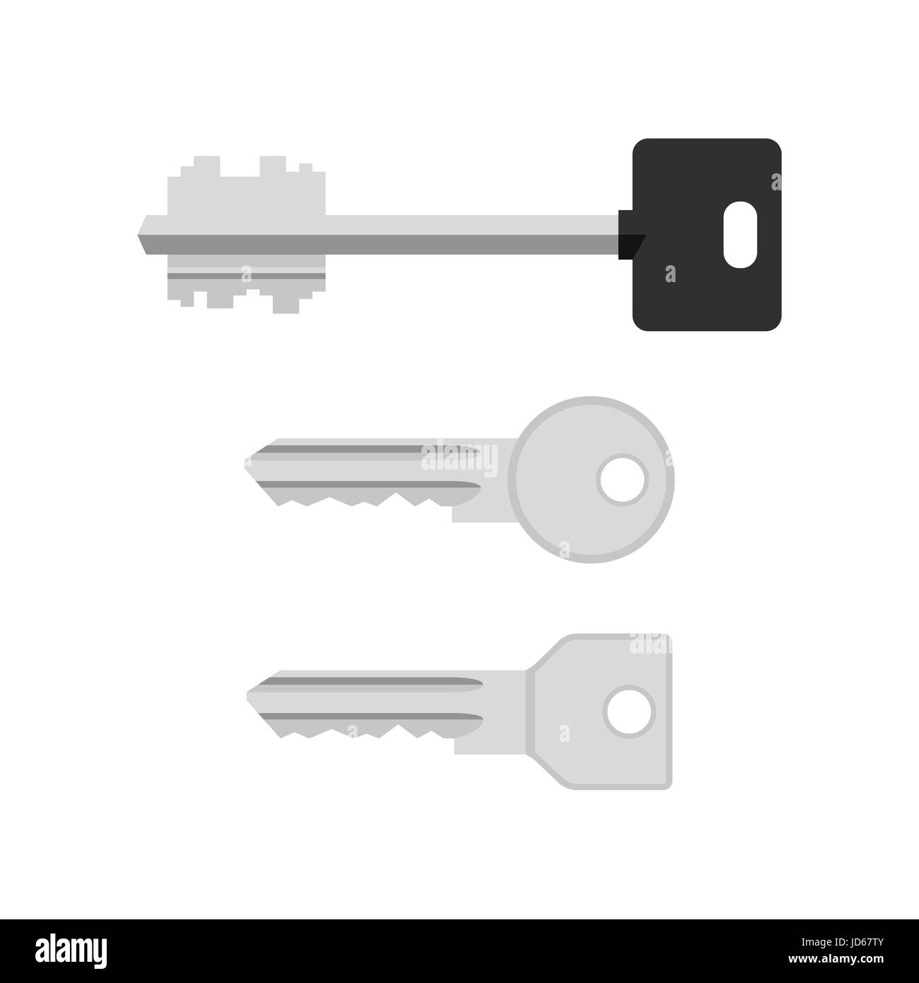 Keys flat icon Stock Vector Image & Art - Alamy