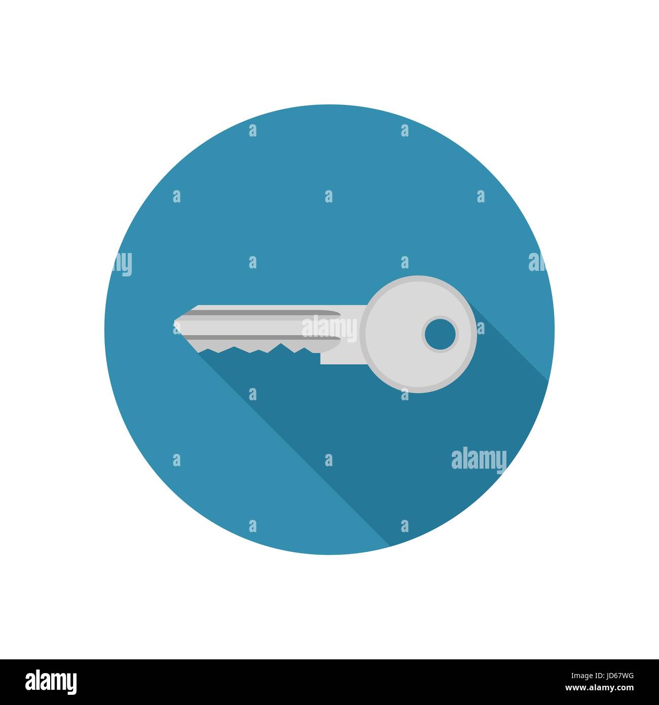 Key icon in flat style Stock Vector Image & Art - Alamy