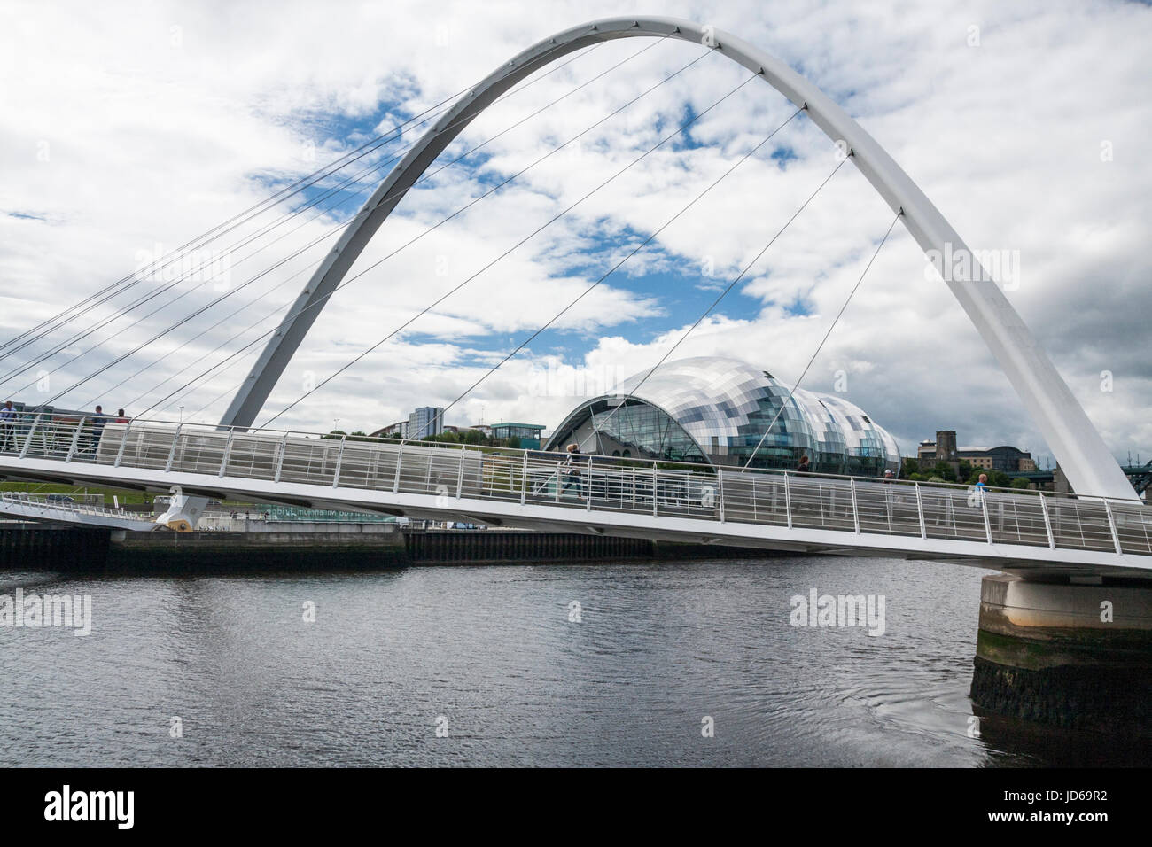 The Millenium Bridge and Sage at Gateshead,England,UK Stock Photo - Alamy