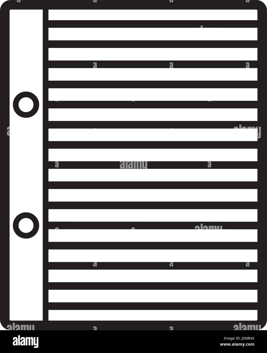 notebook paper page icon over white background vector illustration ...