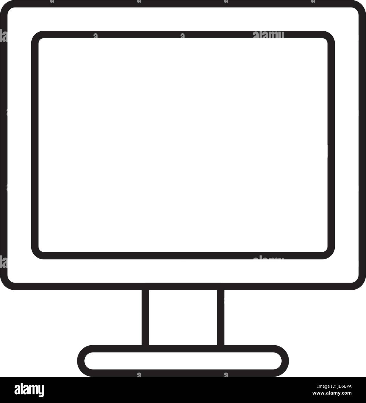 computer icon over white background vector illustration Stock Vector ...