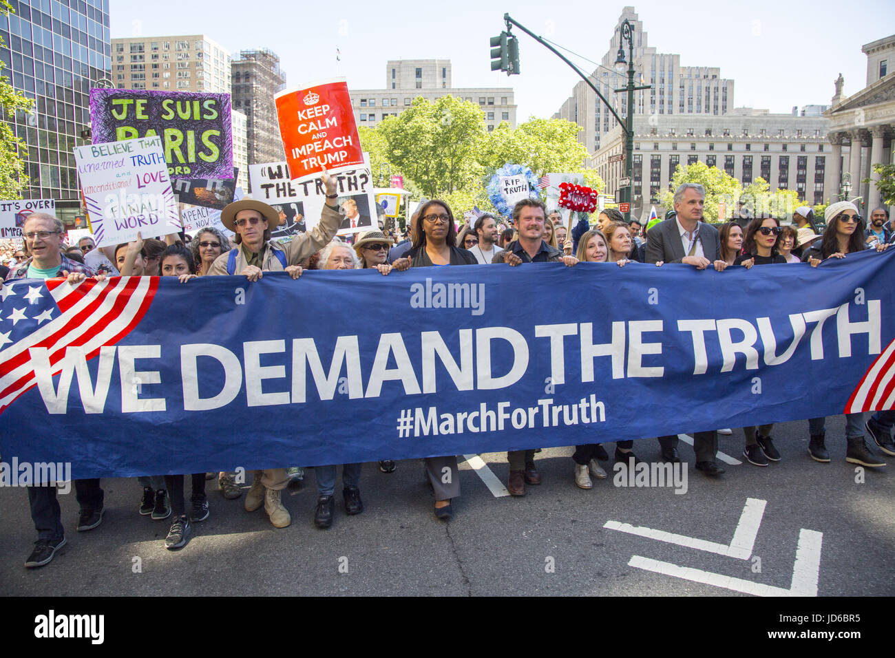 March For Truth in NYC that began by the Feredal Courthouse in lower ...