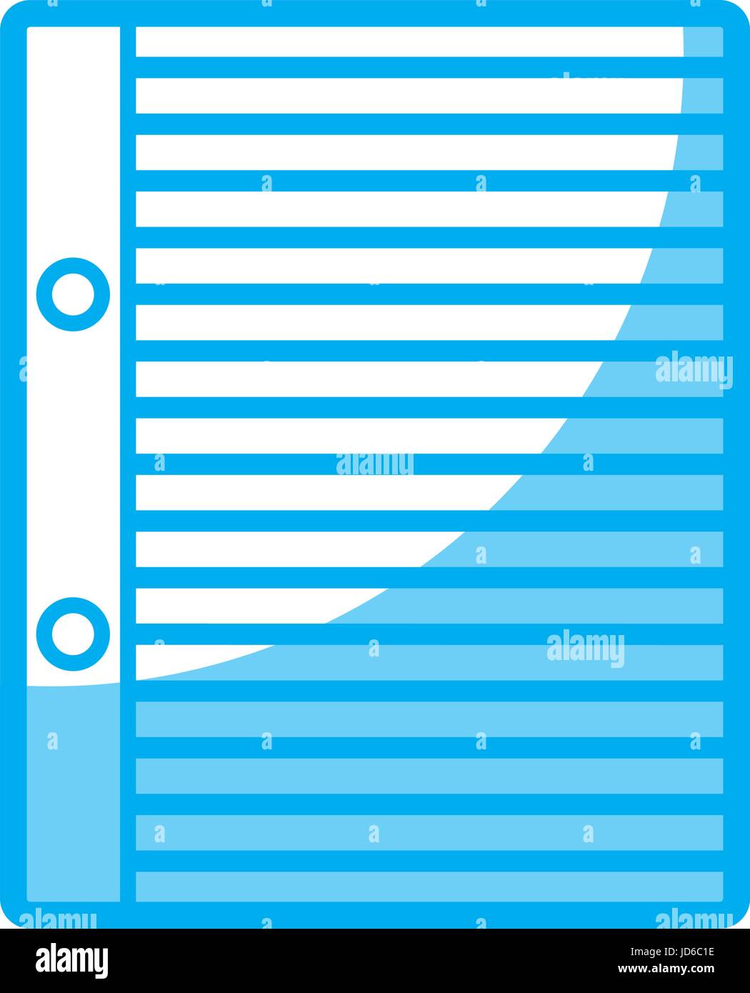 notebook paper page icon over white background vector illustration ...