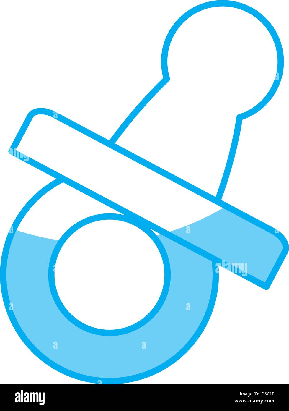 baby pacifier icon over white background vector illustration Stock ...