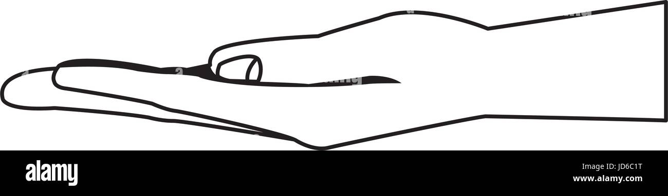 hand man cartoon receiving gesture image Stock Vector Image & Art - Alamy