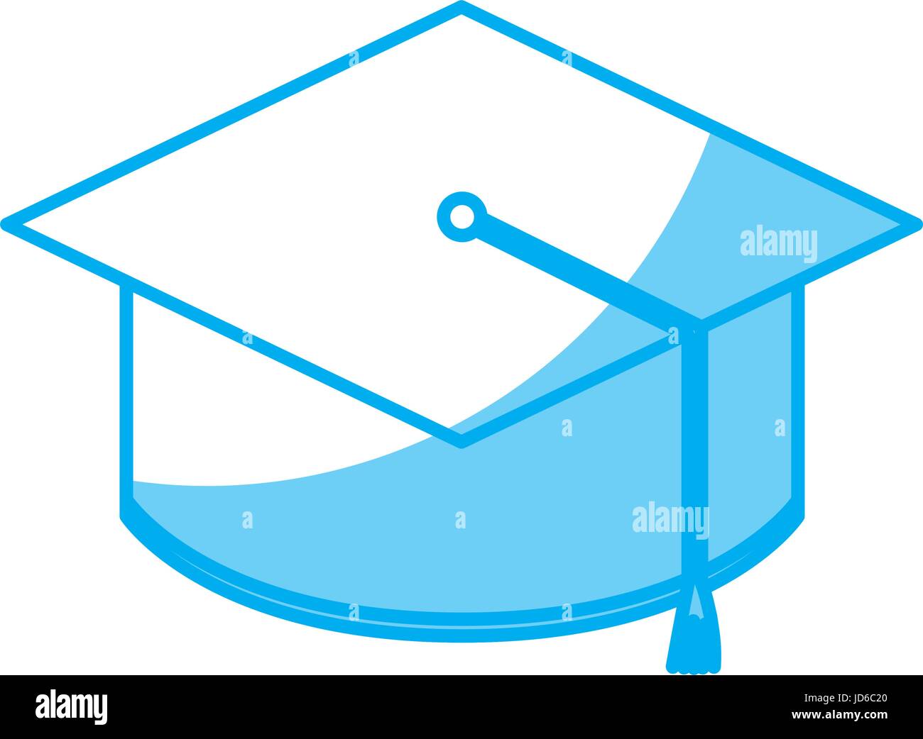 graduation cap icon over white background vector illustration Stock ...
