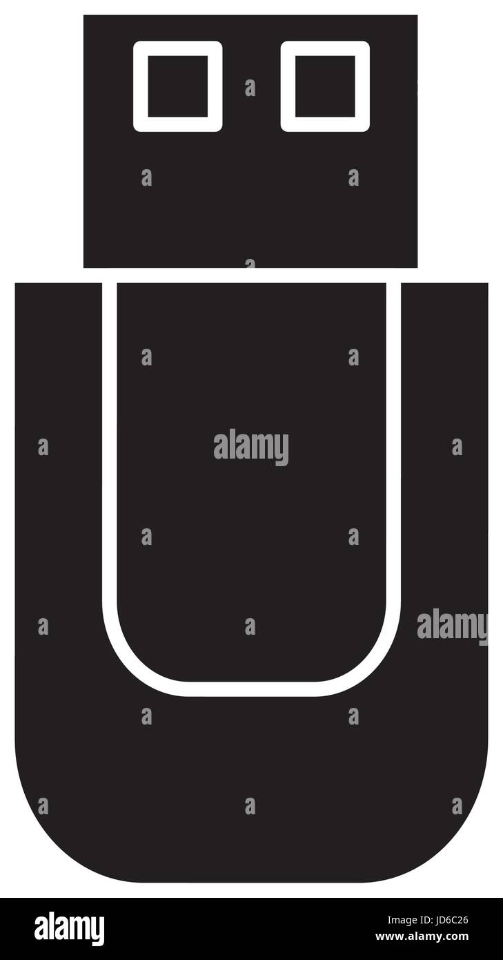 usb icon over white background vector illustration Stock Vector Image ...