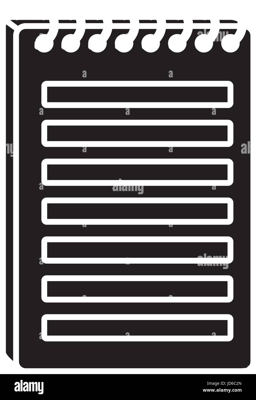 notebook icon over white background vector illustration Stock Vector ...