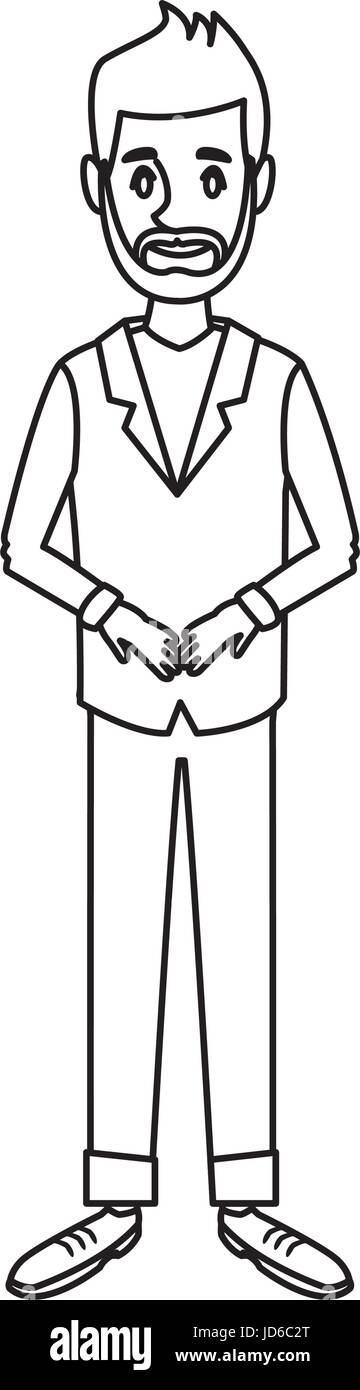 standing man character male people cartoon Stock Vector Image & Art - Alamy