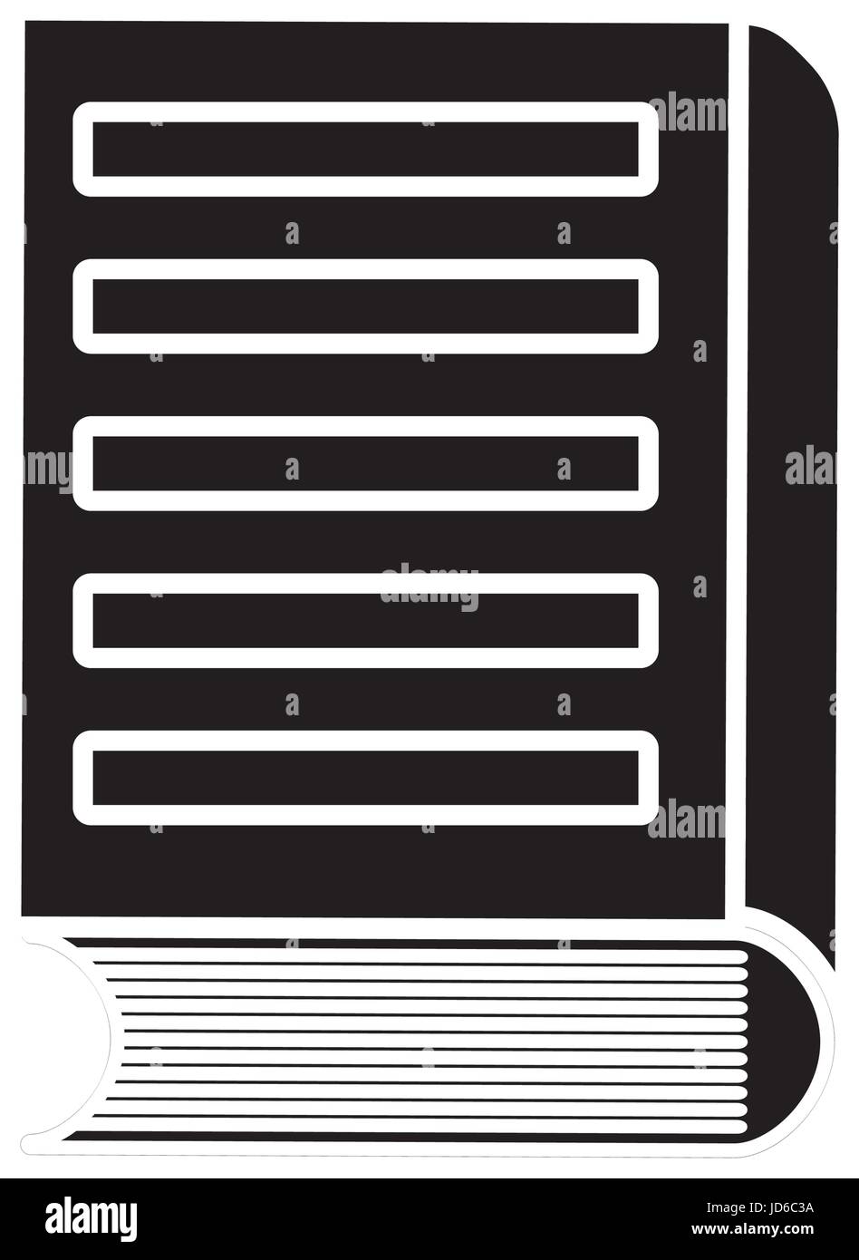 book icon over white background vector illustration Stock Vector Image ...